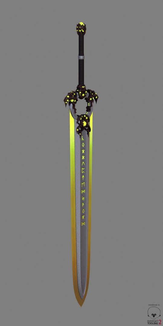 3d Corrupted Greatsword Model