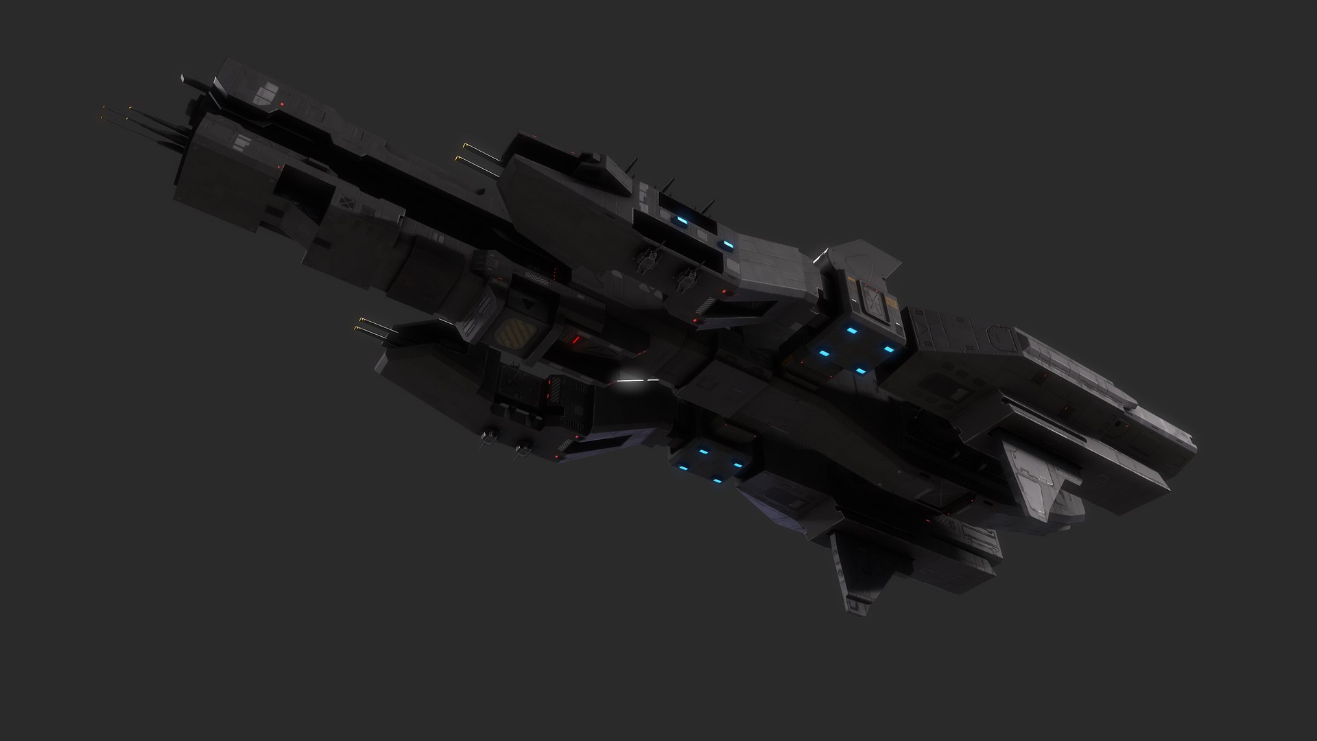 Heavy Frigate Spaceship Model - TurboSquid 2217763