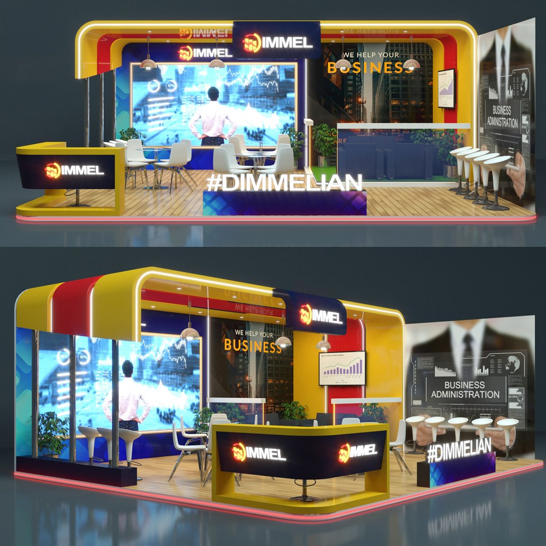 Exhibition Stand Stall 3D Model - TurboSquid 2238871