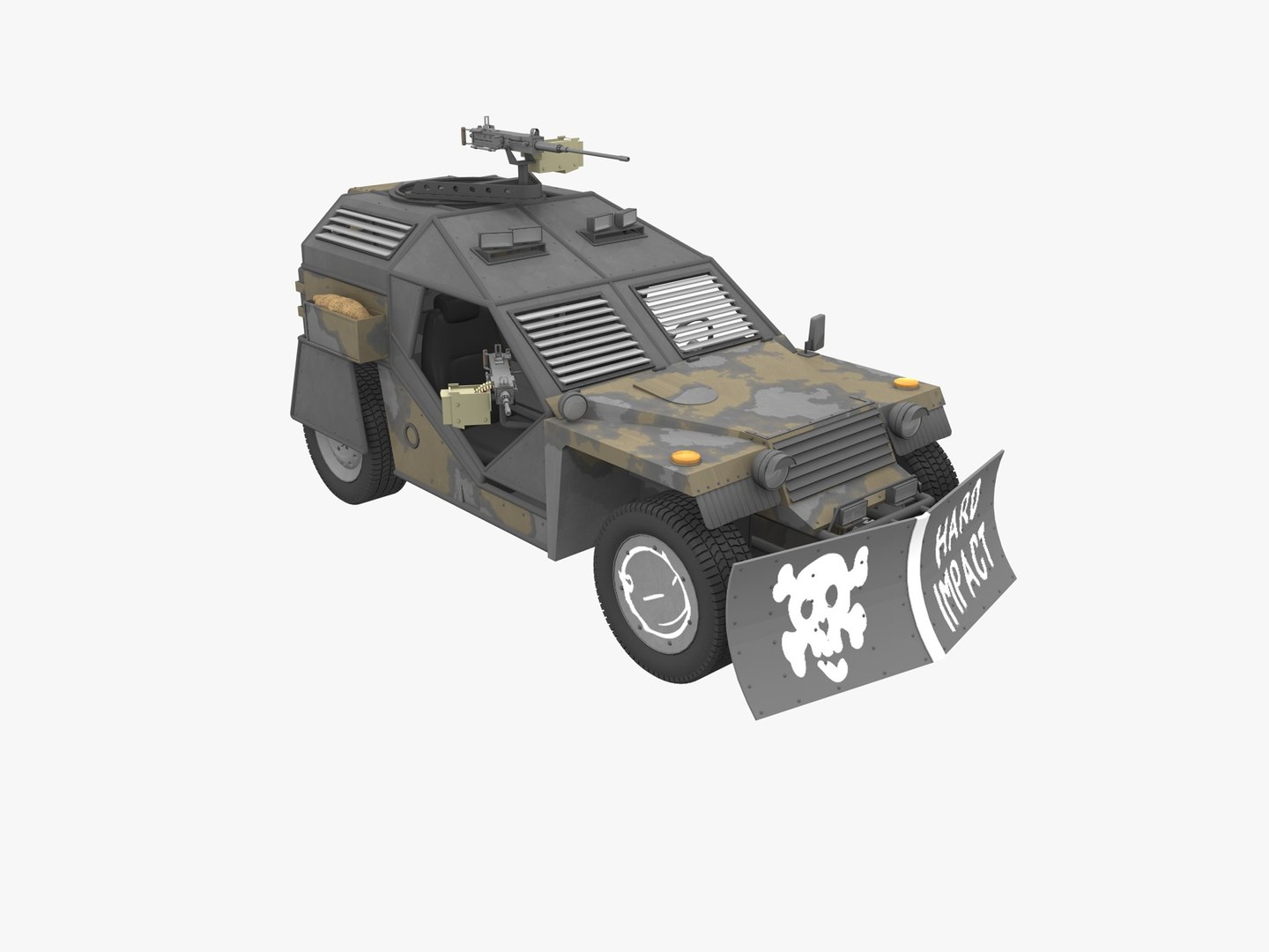 russian buggy armored post-apocalyptic 3d 3ds