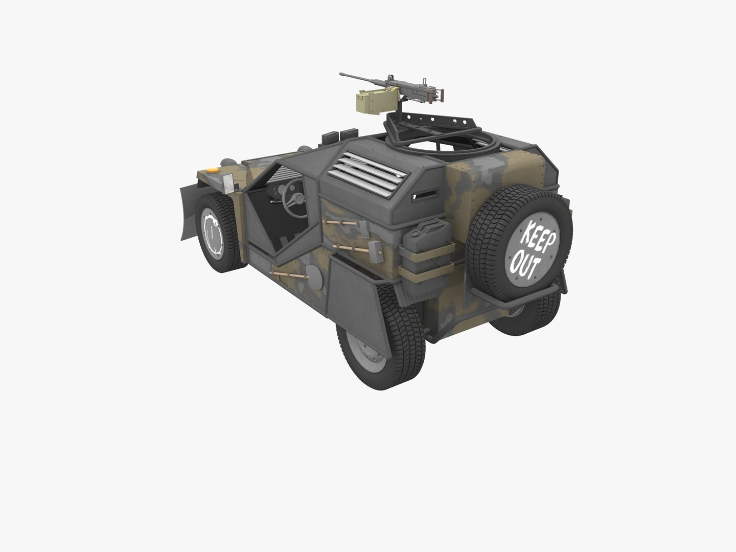 russian buggy armored post-apocalyptic 3d 3ds