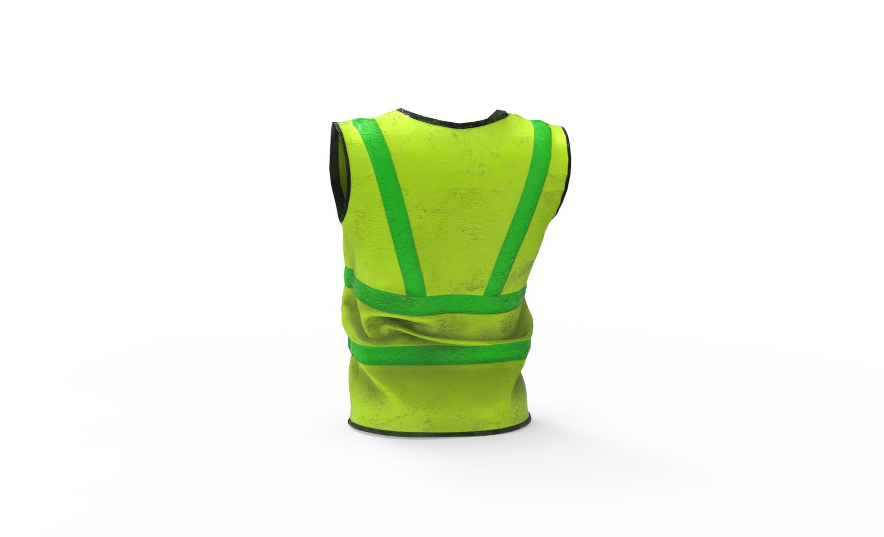 3D Model Realistic Worker Vest 001 - TurboSquid 2204177