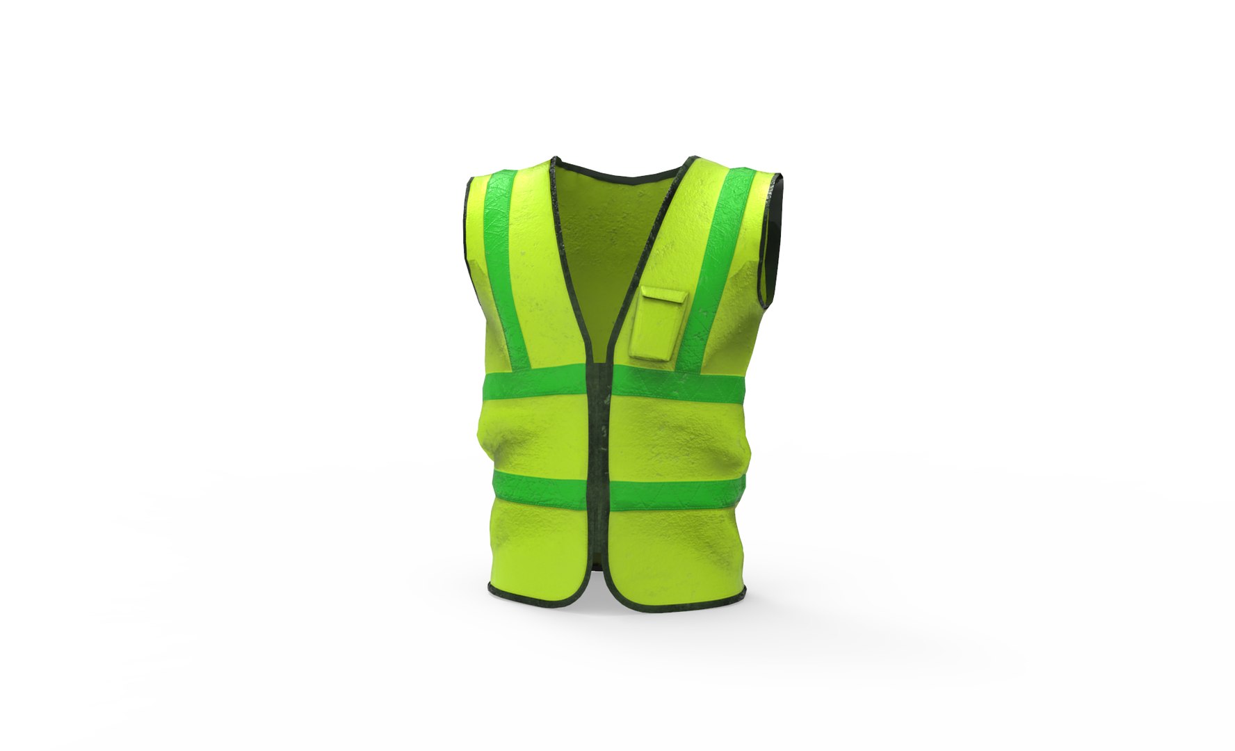 3D Model Realistic Worker Vest 001 - TurboSquid 2204177
