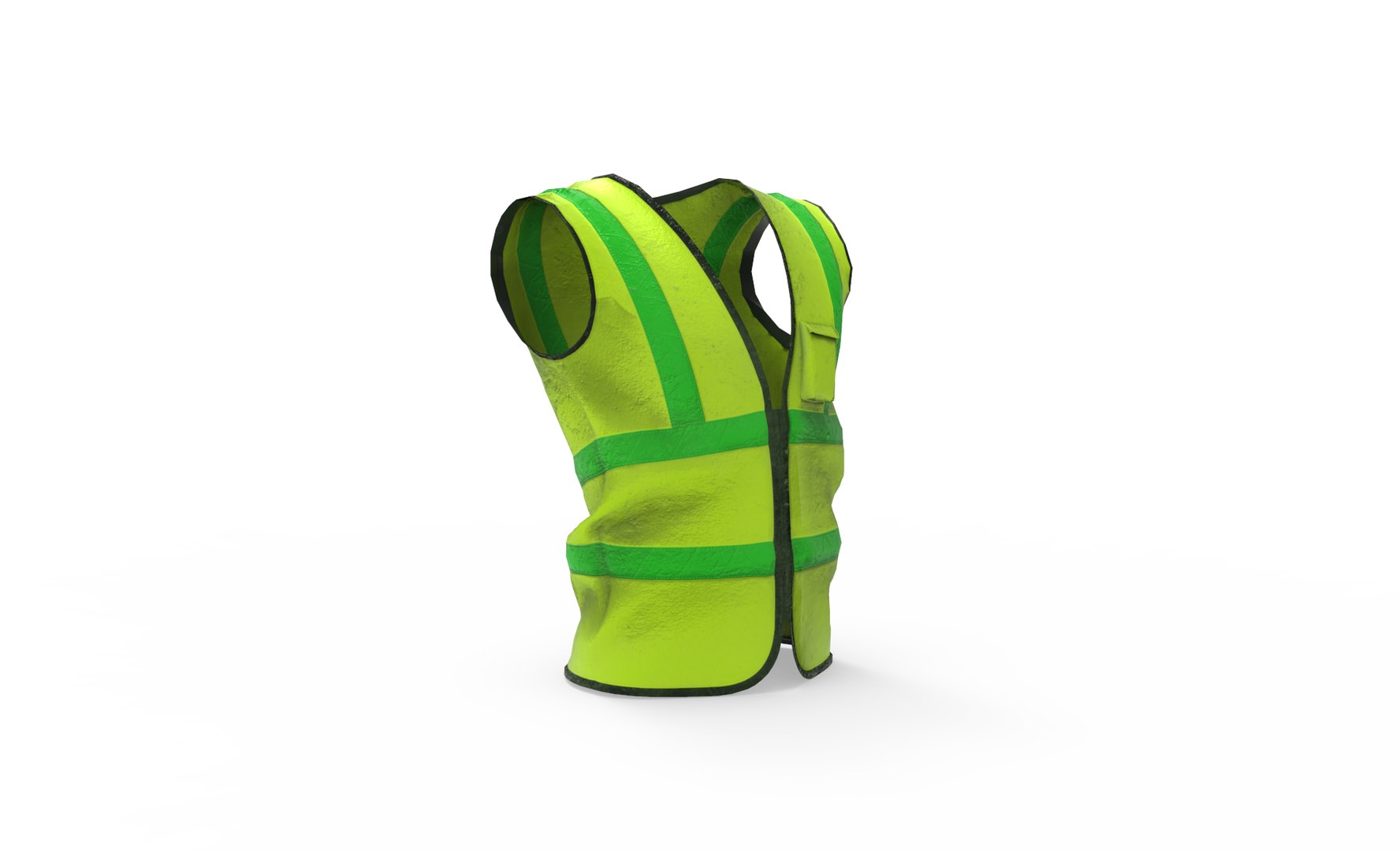 3D Model Realistic Worker Vest 001 - TurboSquid 2204177