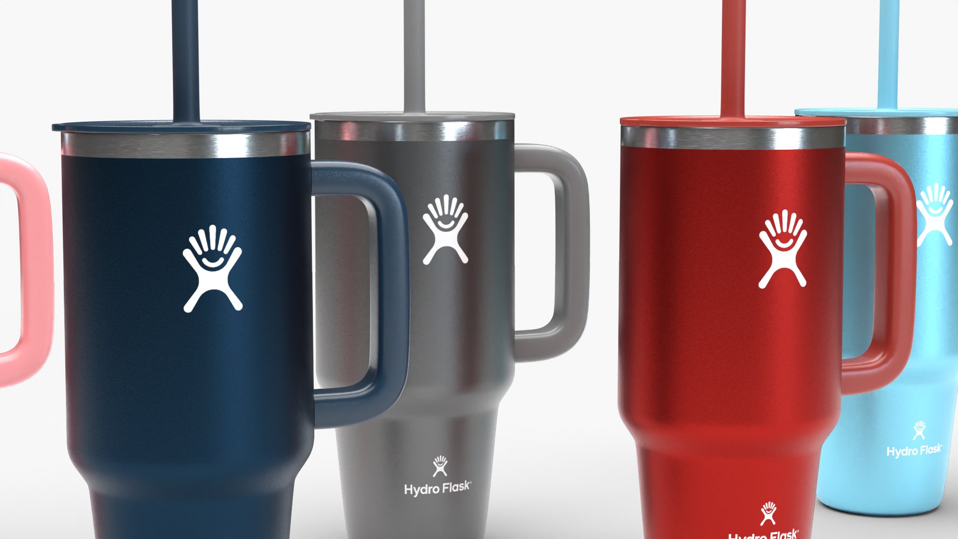 HydroFlask Water Bottle Stainless Steel Collection 3D Model ...