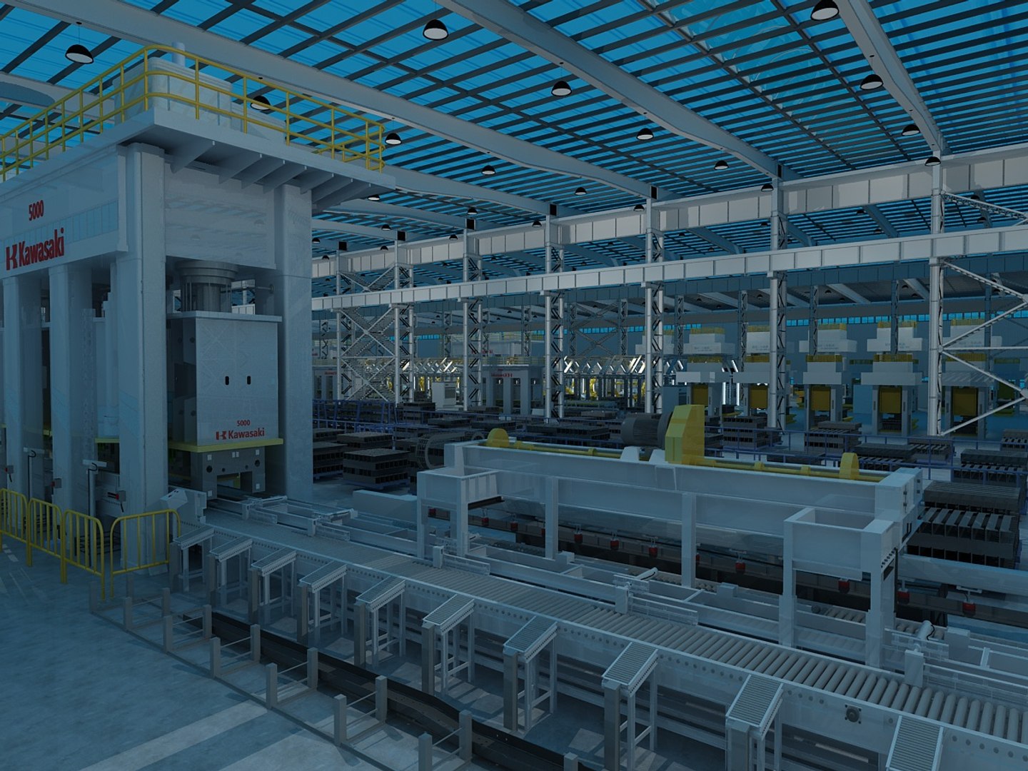 Car Manufacturing Factory 3D - TurboSquid 1904396