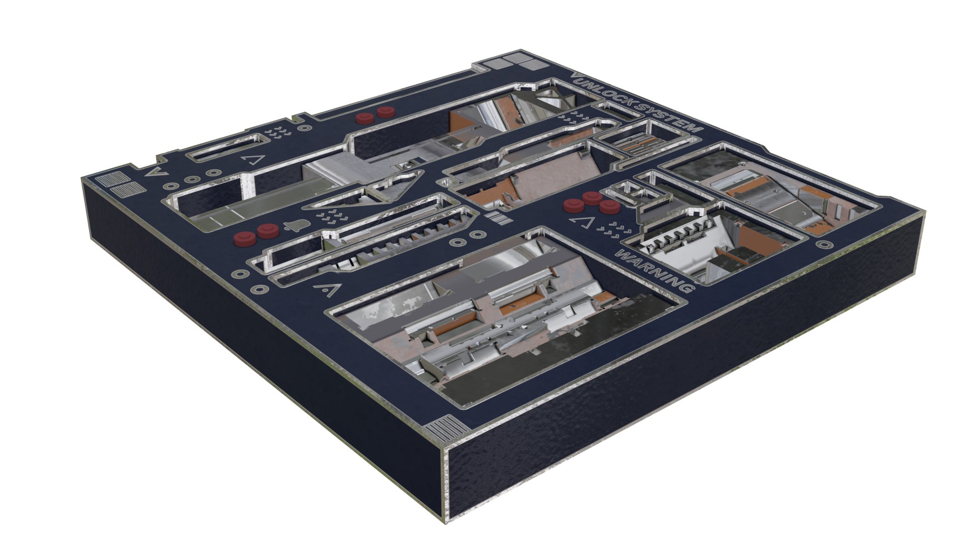 Tech Panel With Different Sci-fi Texture Variants 3D Model - TurboSquid ...