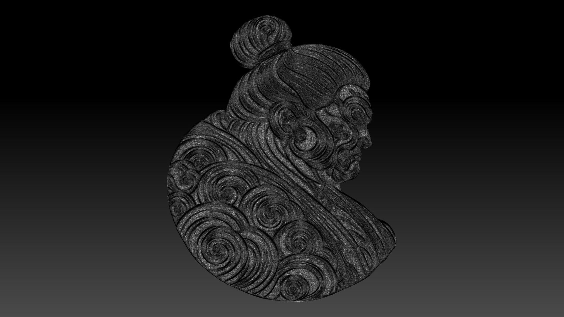 Sumo Wrestler Basrelief 04 240802 3D - TurboSquid 2380932