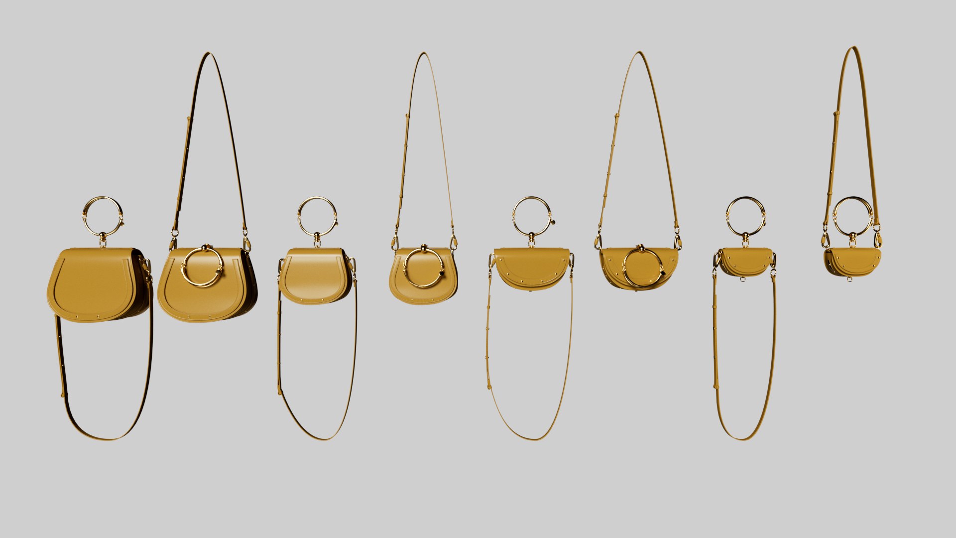 LUXURY BRAND BAGS 3D Model - TurboSquid 2339686