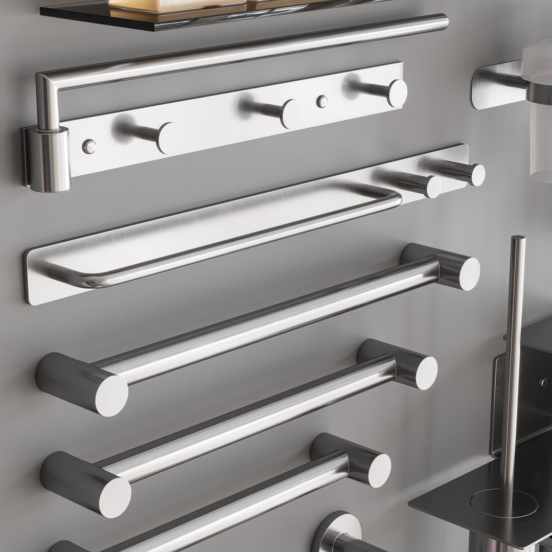 Bathroom Accessories 68 3D Model - TurboSquid 2077823