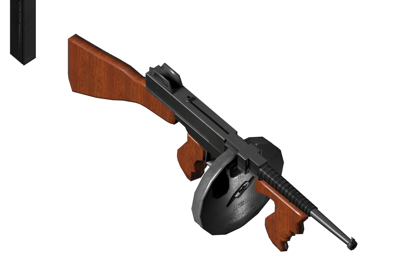 3D Thompson Sub Machine Gun M1921 A Model - TurboSquid 2192274