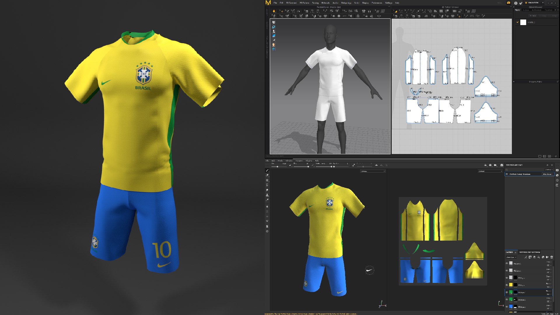Football Jersey Model - TurboSquid 1857725