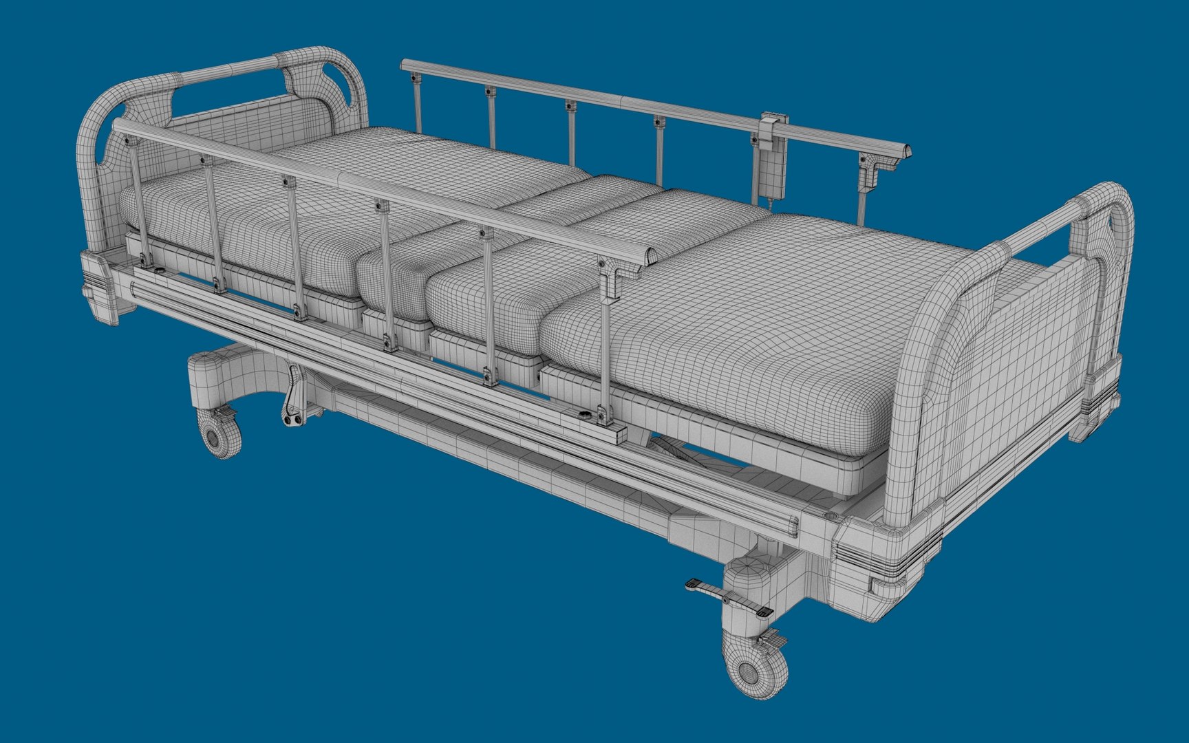 3D Hospital Bed Model - TurboSquid 1548720