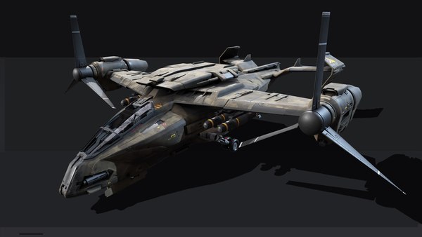 modelo 3d SF VTOL - A50 Thunderbolt - TurboSquid 1701718