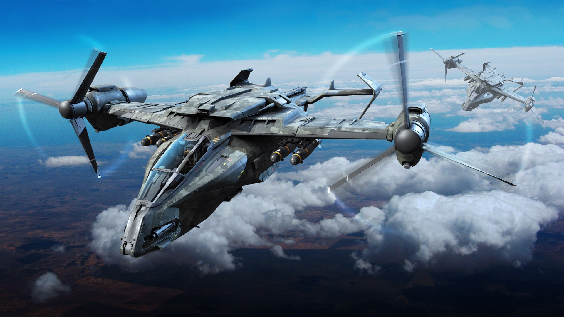 modelo 3d SF VTOL - A50 Thunderbolt - TurboSquid 1701718