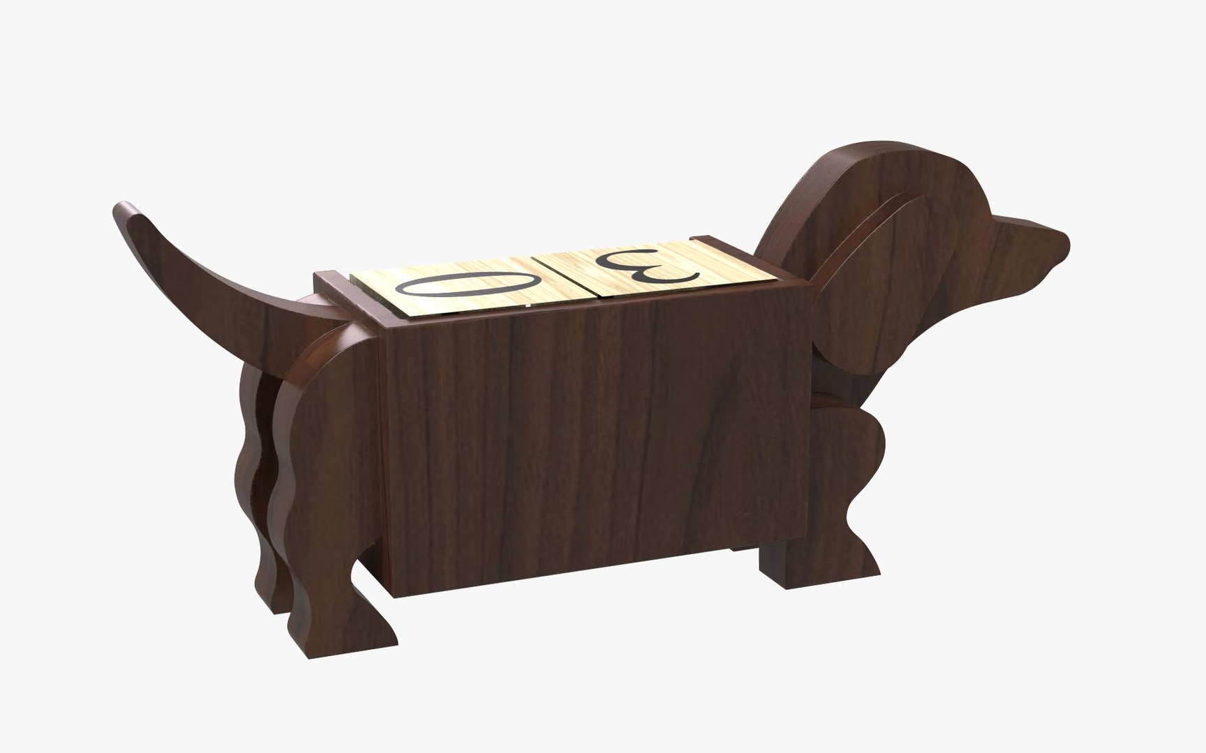 3D Dog Perpetual Calendar Model - TurboSquid 2006561