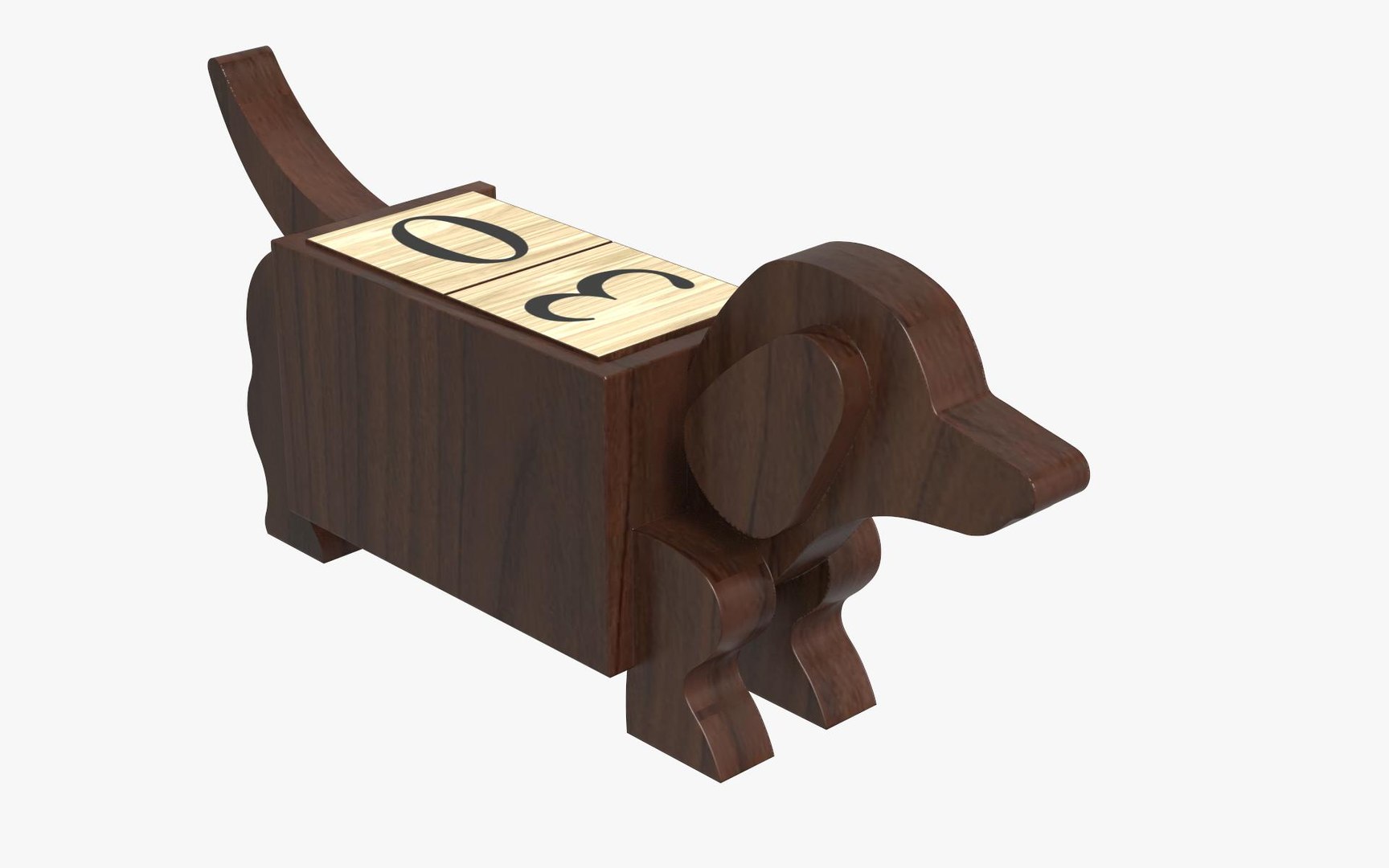 3D Dog Perpetual Calendar Model - TurboSquid 2006561