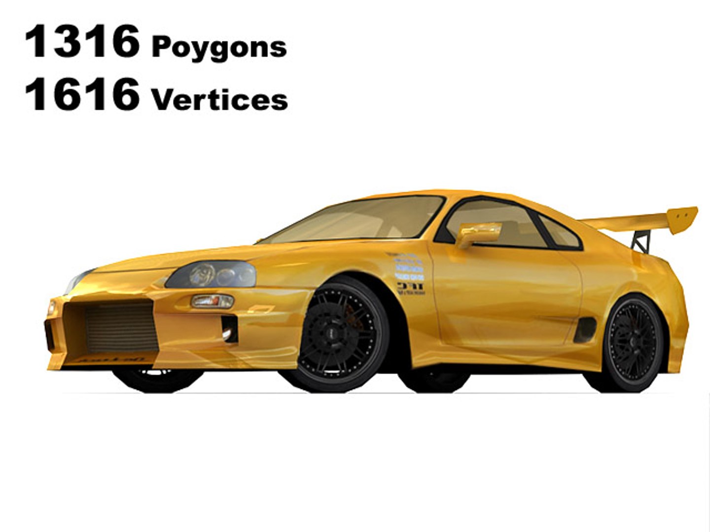 Toyota Supra Tuning 3d Model