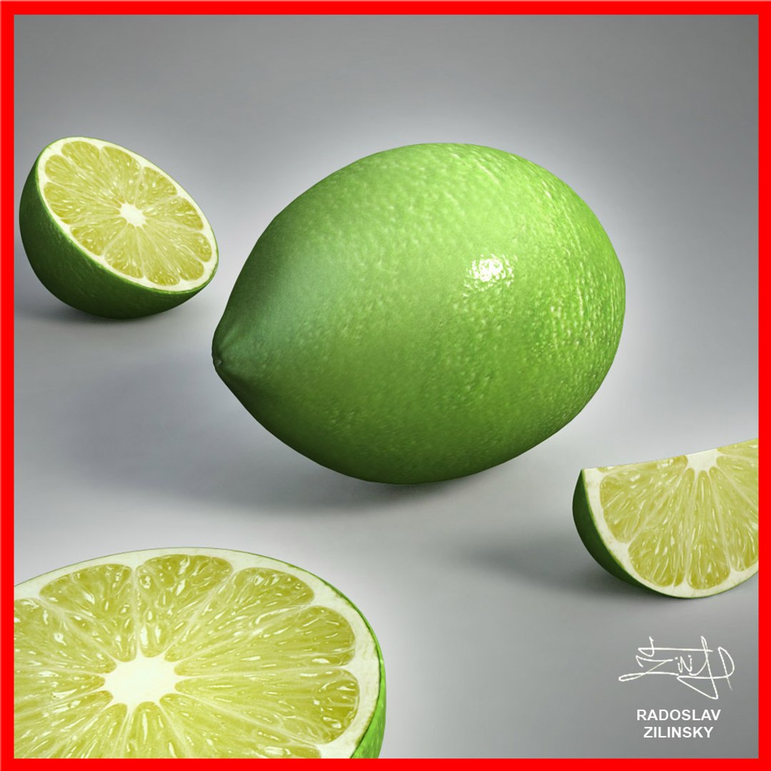 3d Realistic Lime