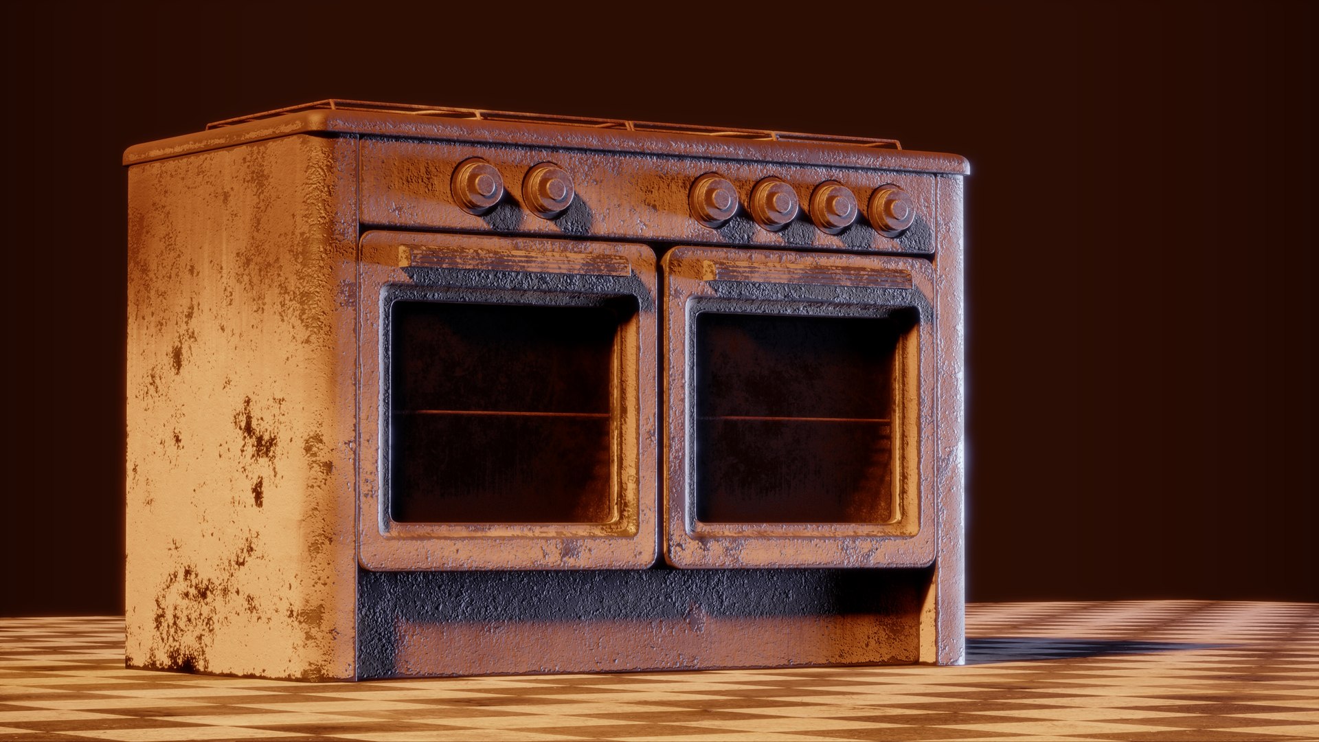 Ruined Stove 3D Model - TurboSquid 2124839