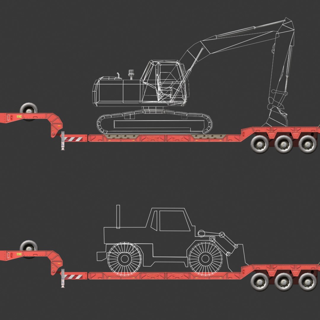 3d model truck 04 - loader