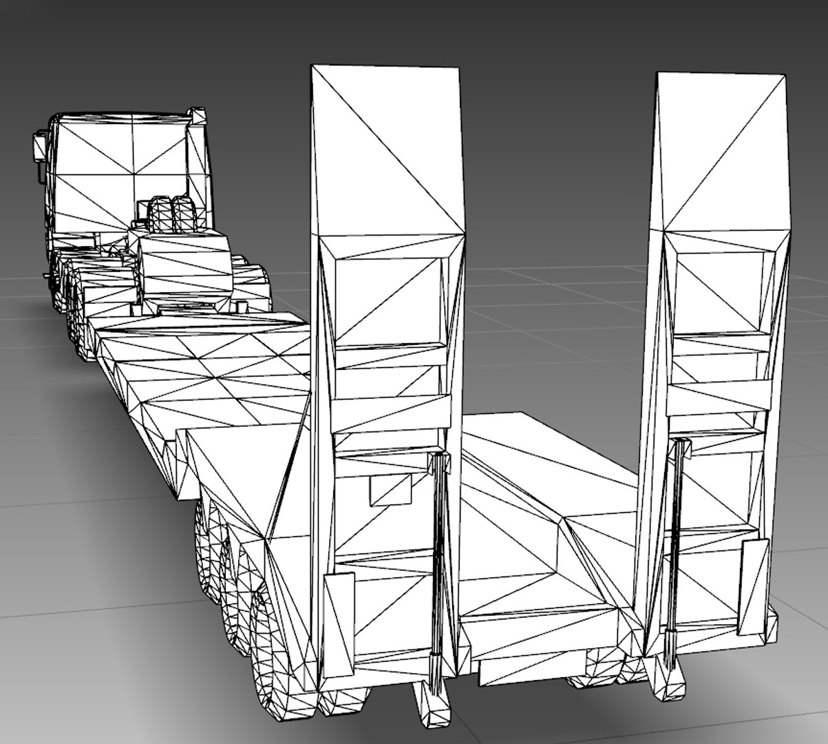 3d model truck 04 - loader