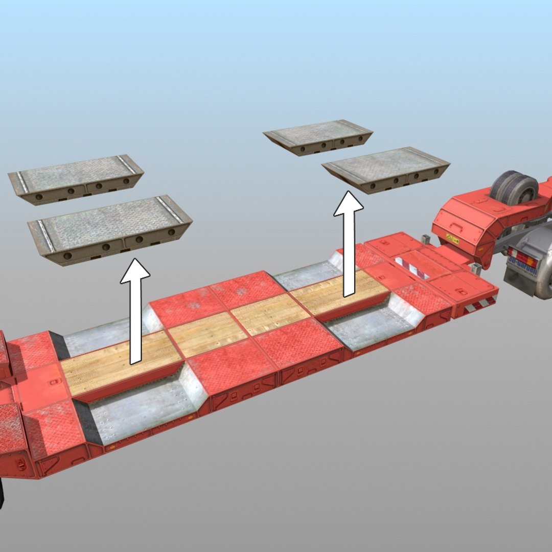 3d model truck 04 - loader