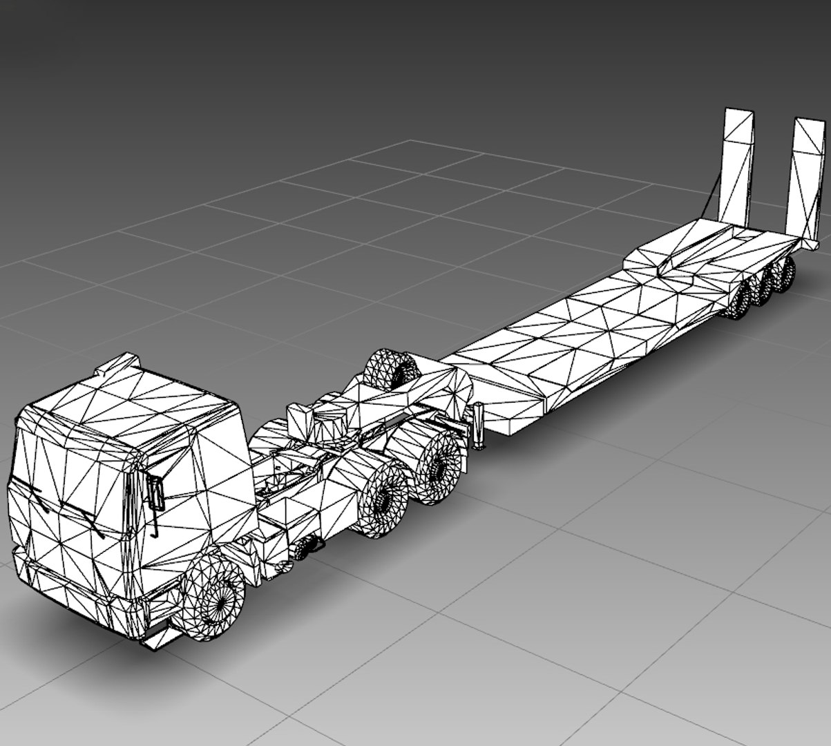 3d model truck 04 - loader