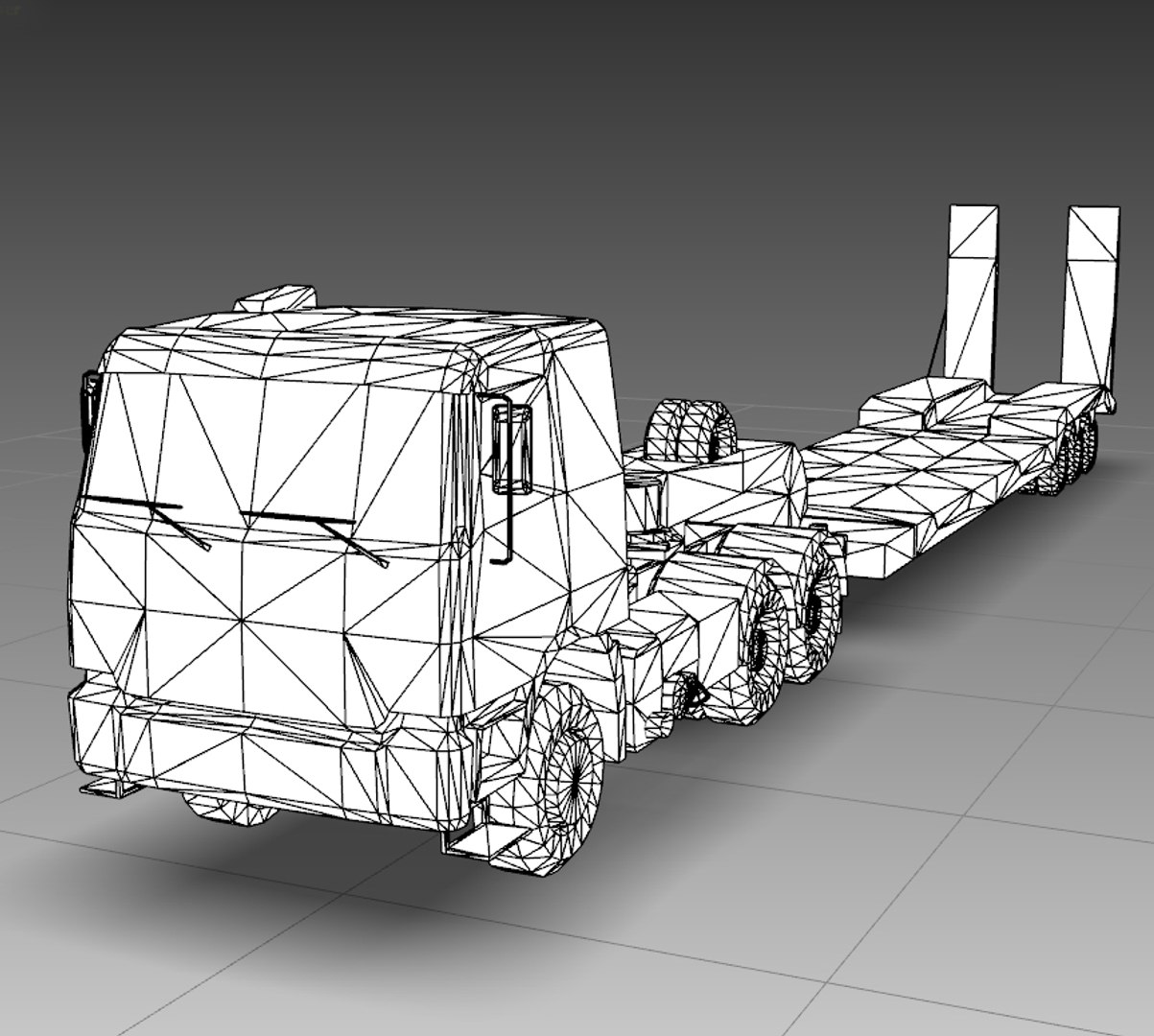 3d model truck 04 - loader