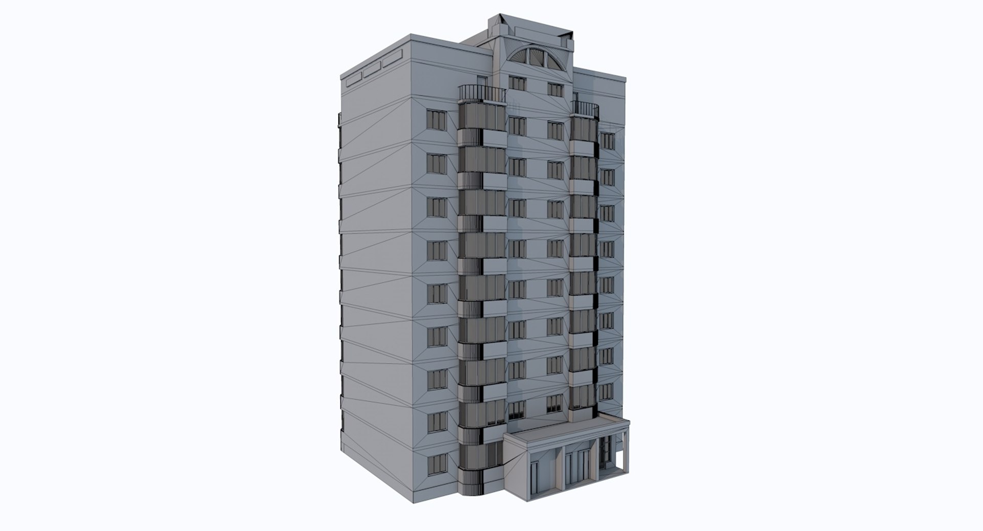 3D residential house building 1-4 model - TurboSquid 1339103
