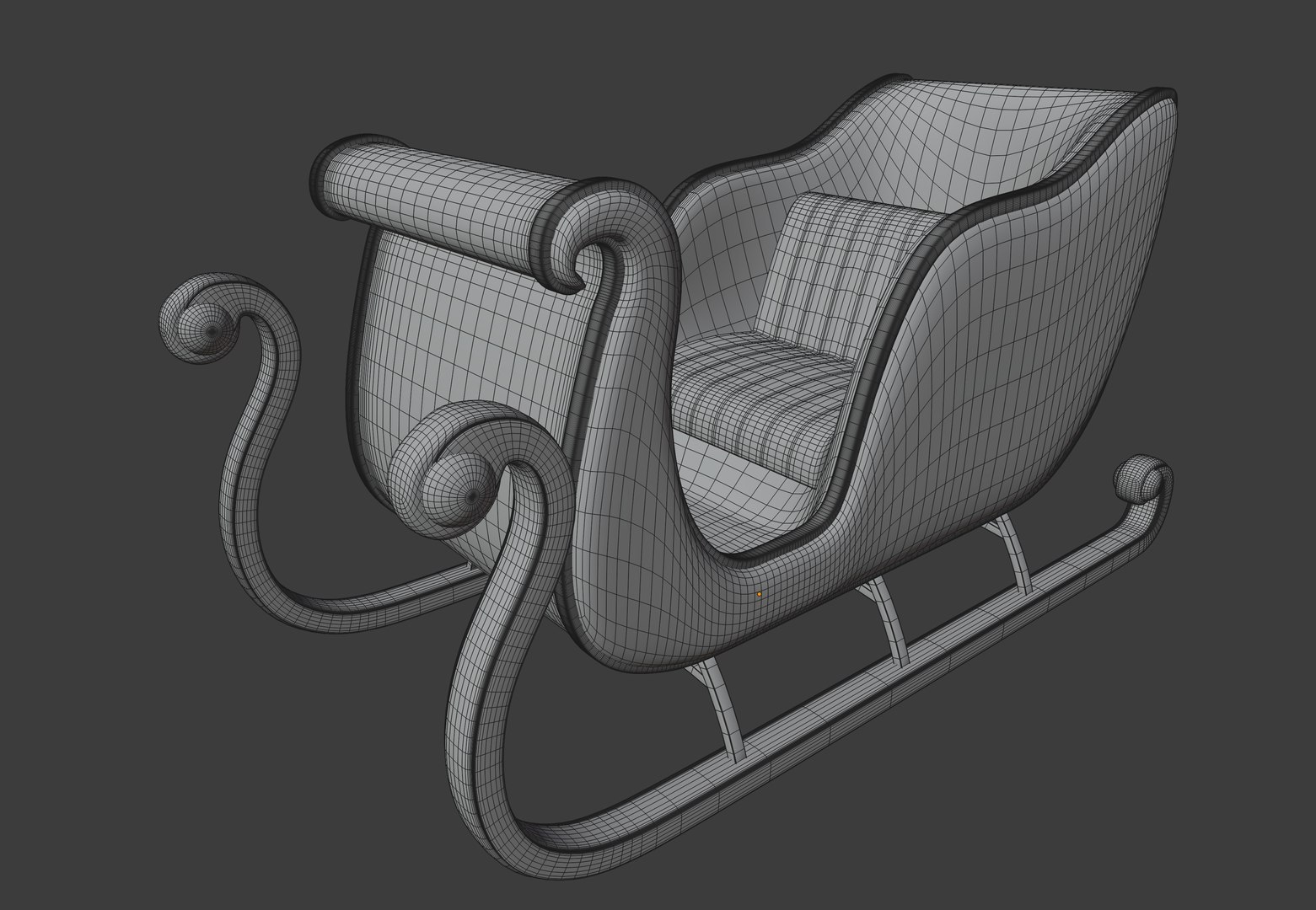 Santa Claus Sleigh 3D Model - TurboSquid 1663737