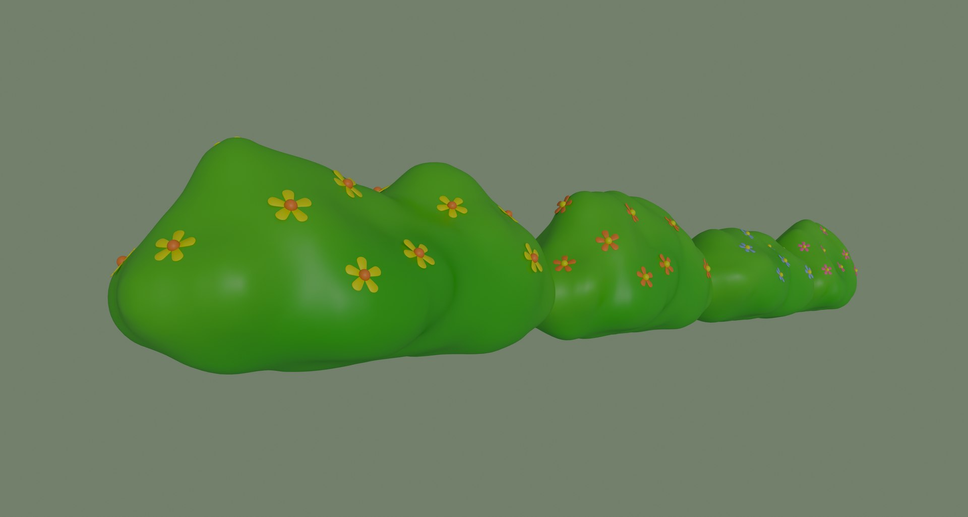 3D model colors toon bush - TurboSquid 1663258