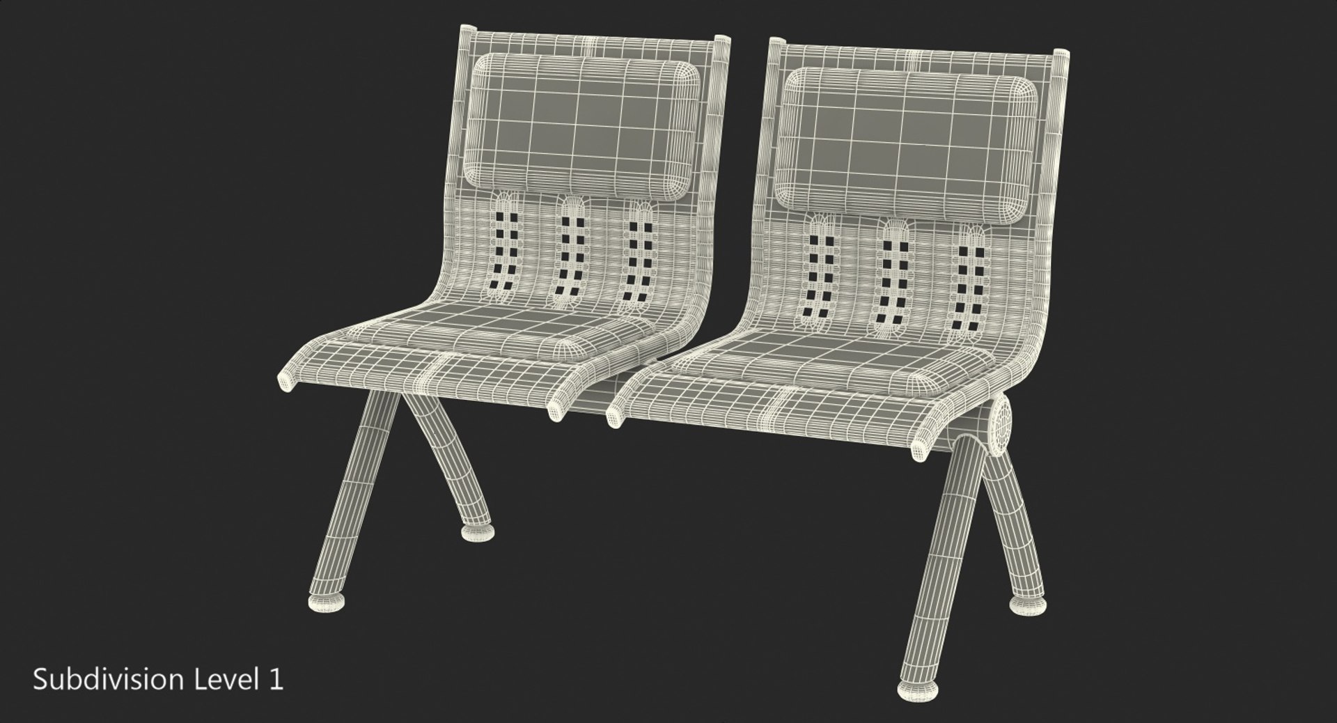 Reception Waiting Room Chair Furniture 3D Model - TurboSquid 1375395