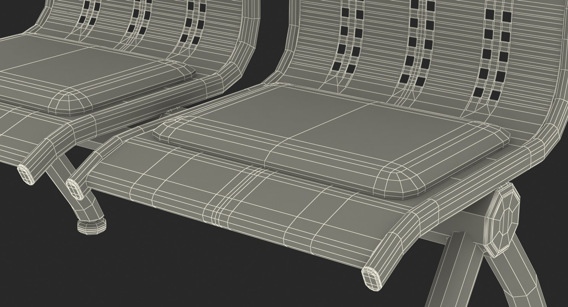 Reception Waiting Room Chair Furniture 3D Model - TurboSquid 1375395