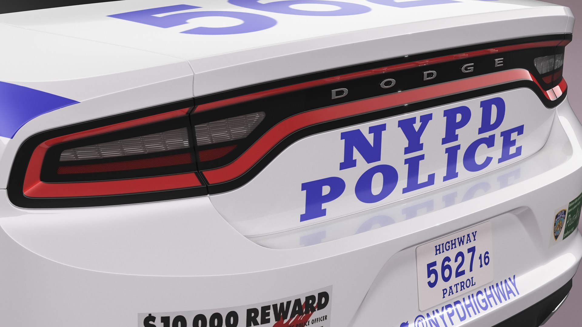 Dodge Charger NYPD 3D Model - TurboSquid 2186086