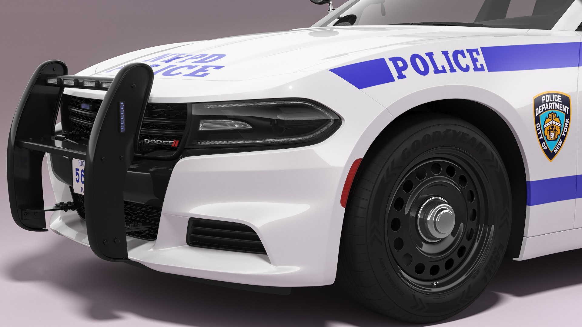Dodge Charger NYPD 3D Model - TurboSquid 2186086