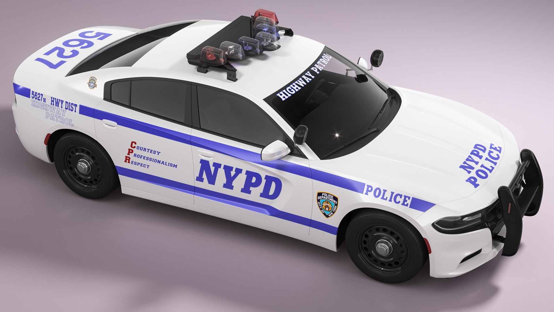 Dodge Charger NYPD 3D Model - TurboSquid 2186086