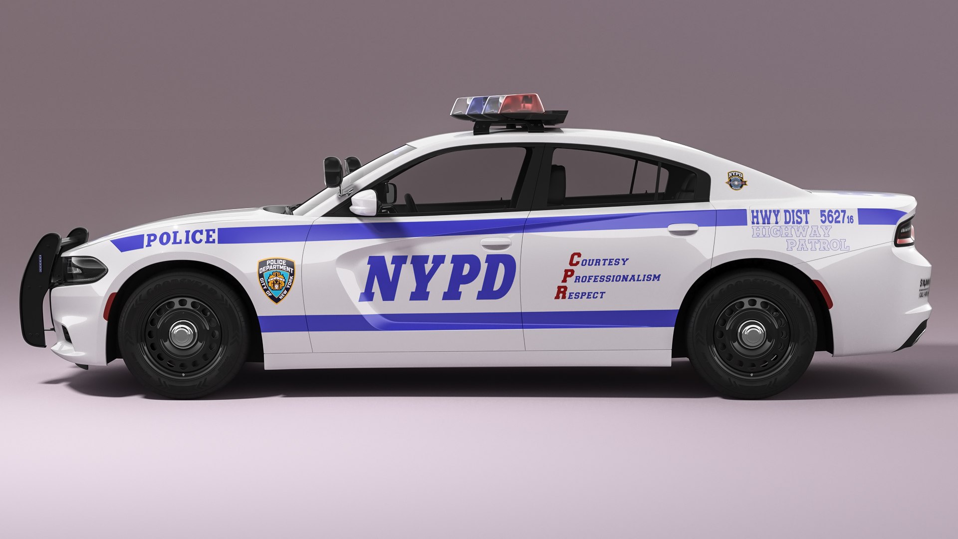 Dodge Charger NYPD 3D Model - TurboSquid 2186086