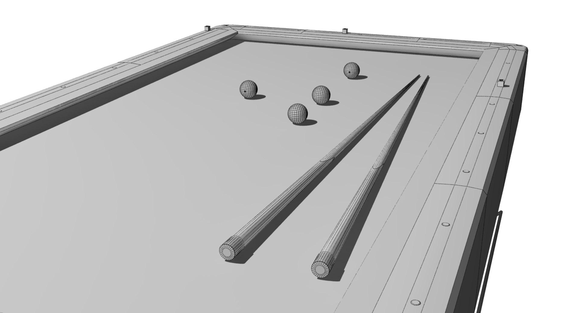 Pool table 3D model - TurboSquid 1442872
