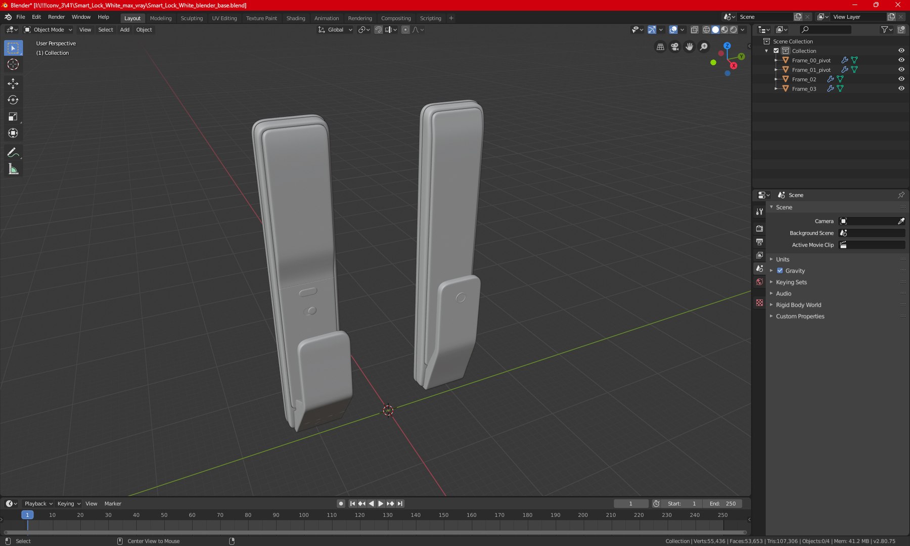 Smart Lock White Model - TurboSquid 2270153