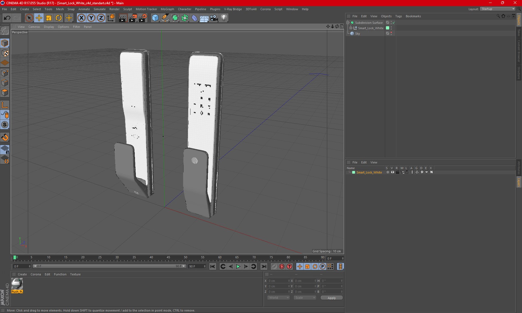 Smart Lock White Model - TurboSquid 2270153