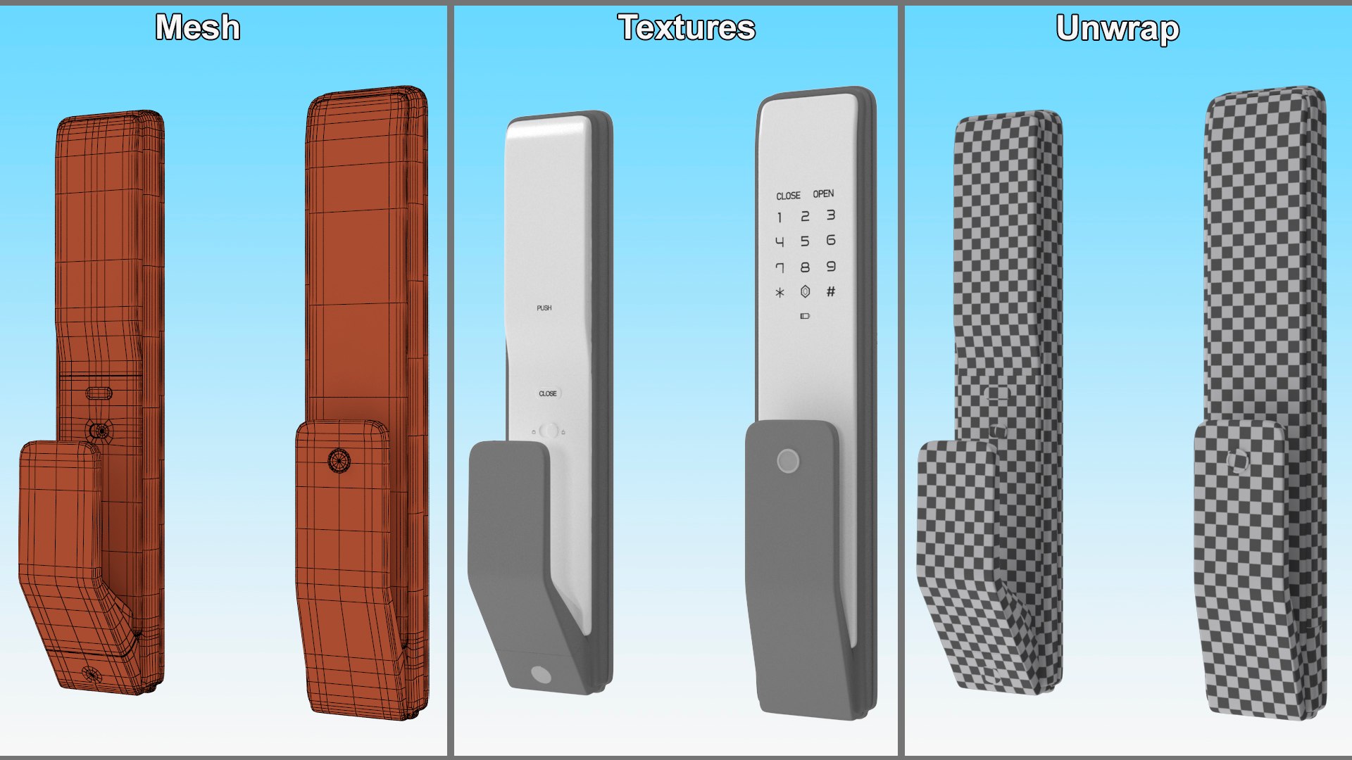 Smart Lock White Model - TurboSquid 2270153