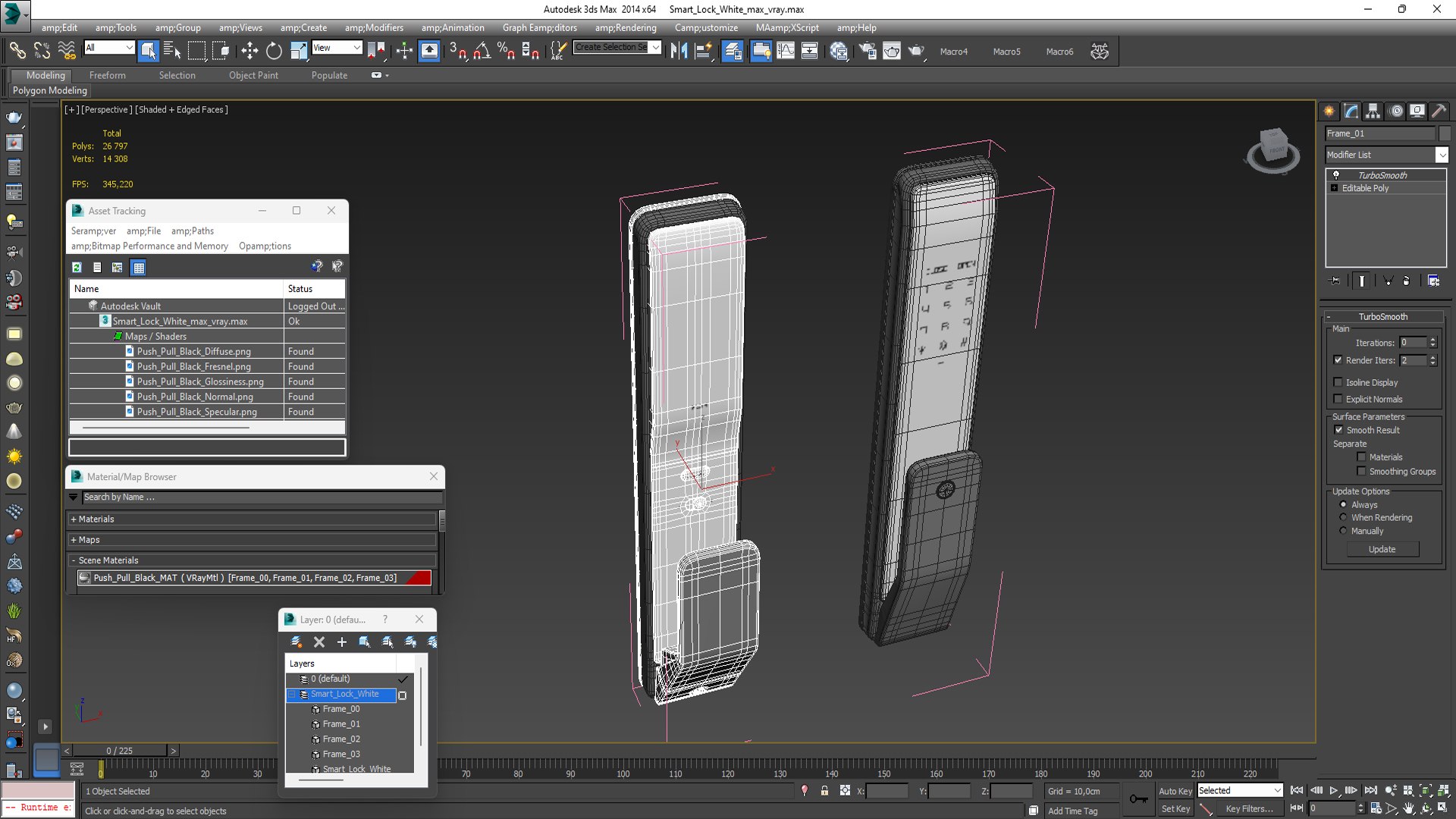 Smart Lock White Model - TurboSquid 2270153