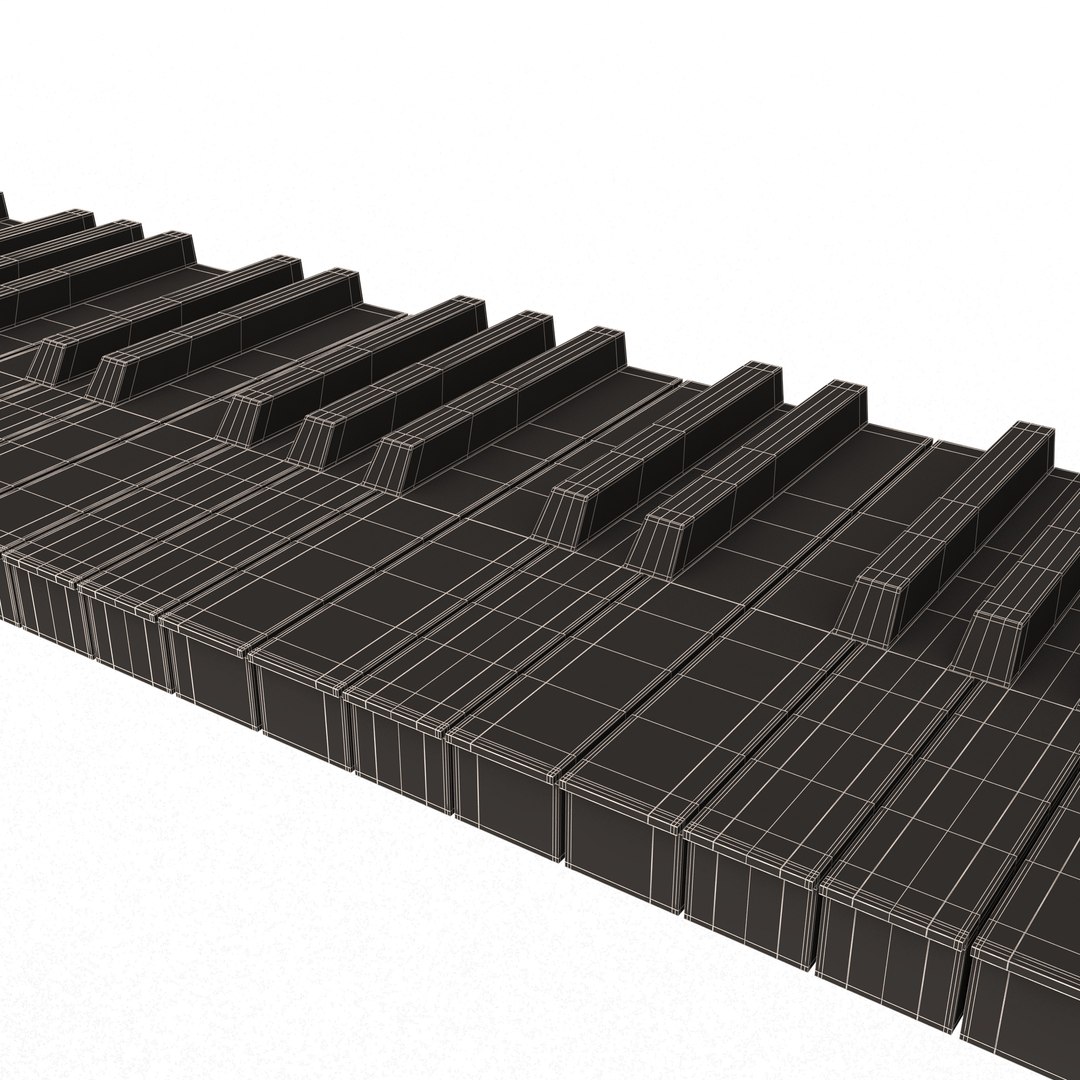Piano Key 3D model - TurboSquid 2029108