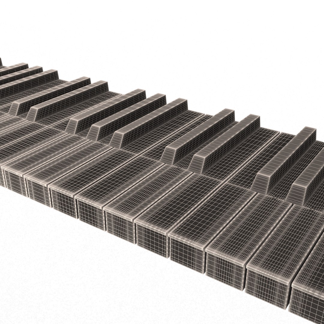 Piano Key 3D model - TurboSquid 2029108
