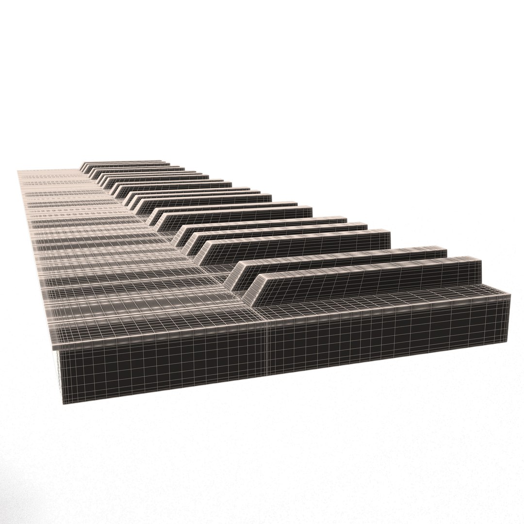 Piano Key 3D model - TurboSquid 2029108