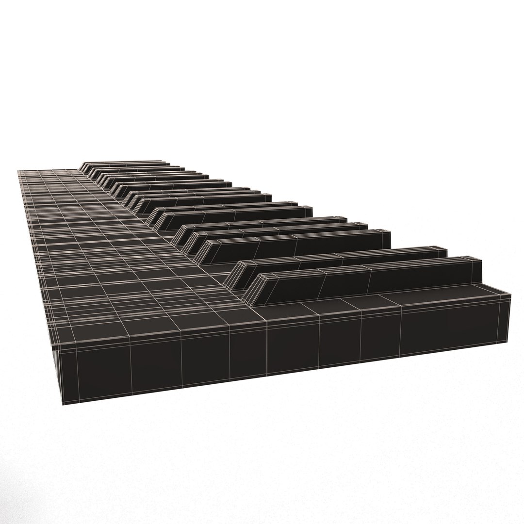 Piano Key 3D model - TurboSquid 2029108