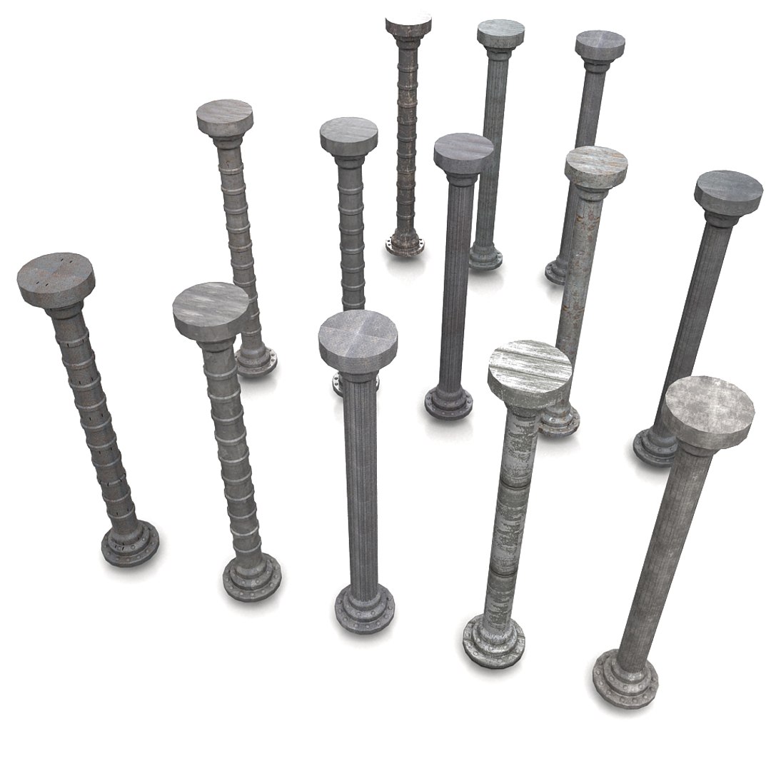 Metal Column 3ds