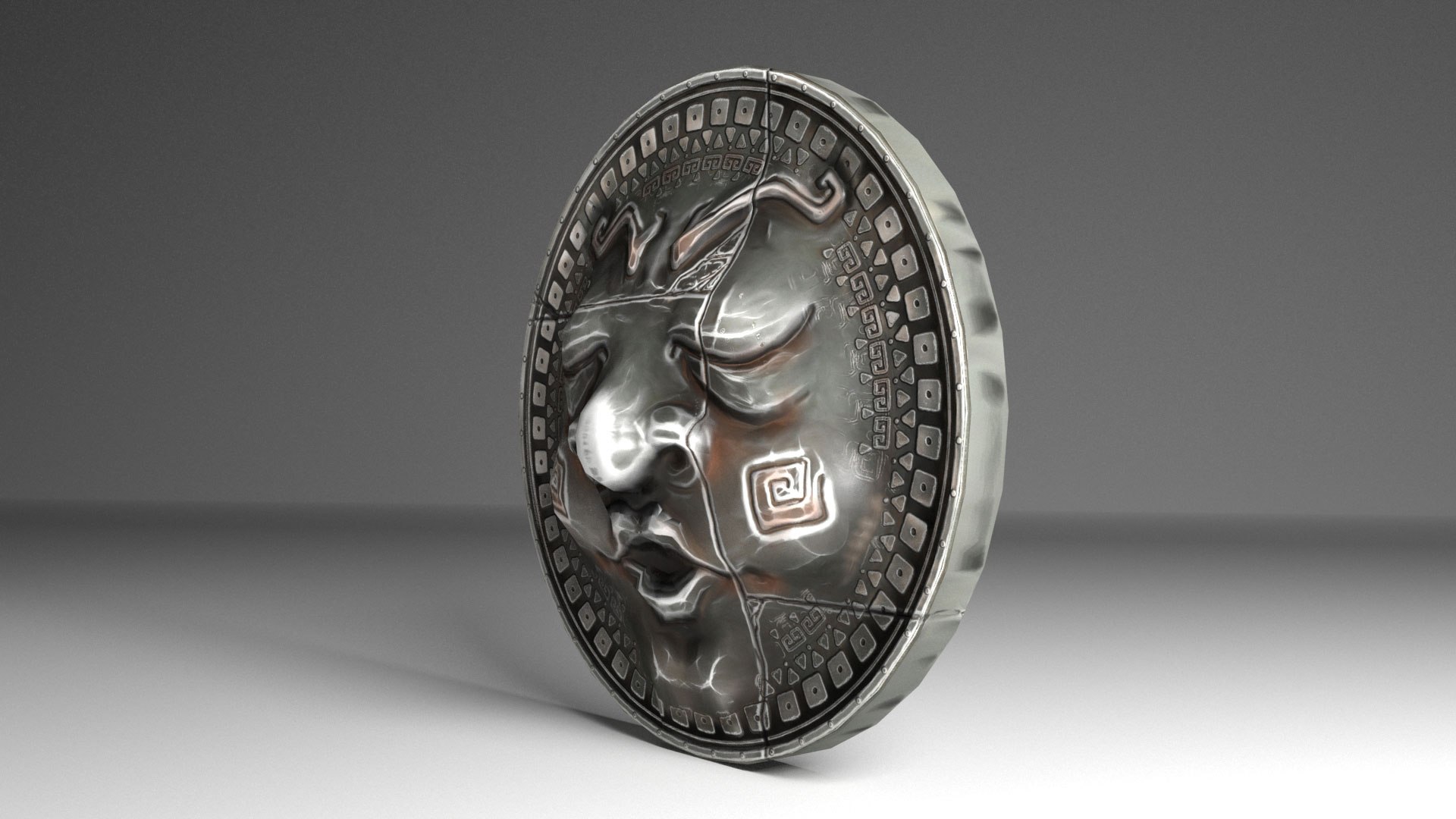 3D 3D Mayan dial coin prehistoric God Wind - TurboSquid 2054272