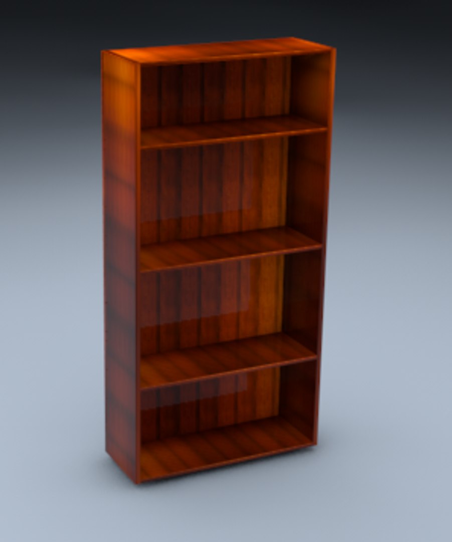 Free Book Bookshelf 3d Model